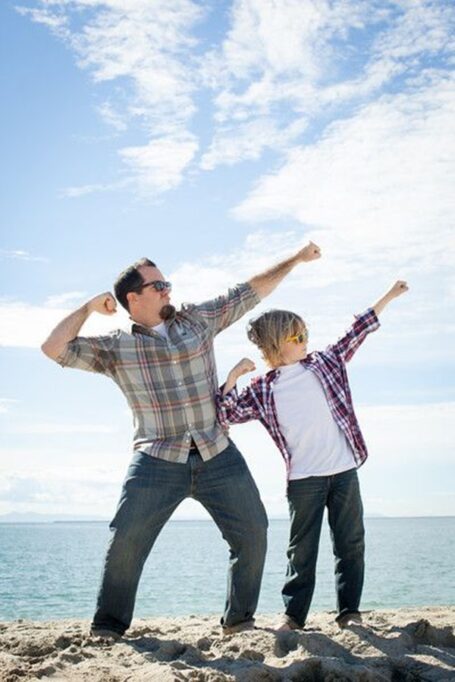 40 Best Father-Son Photography Poses – Macho Vibes